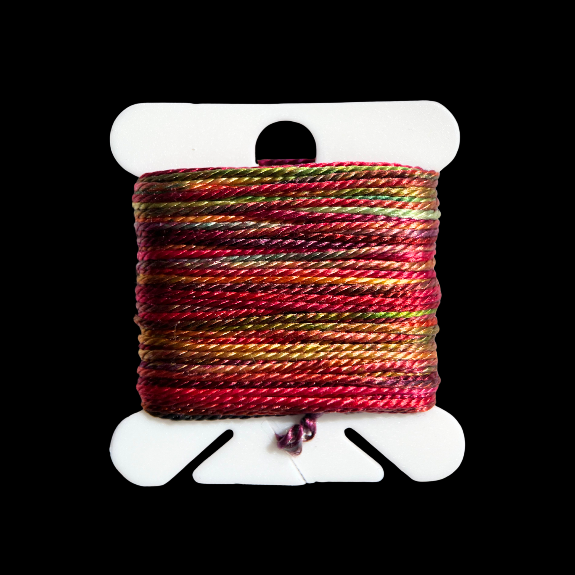 Individual Bobbins of Hand-Painted Silk: Color Thirteen – Mirrix Looms