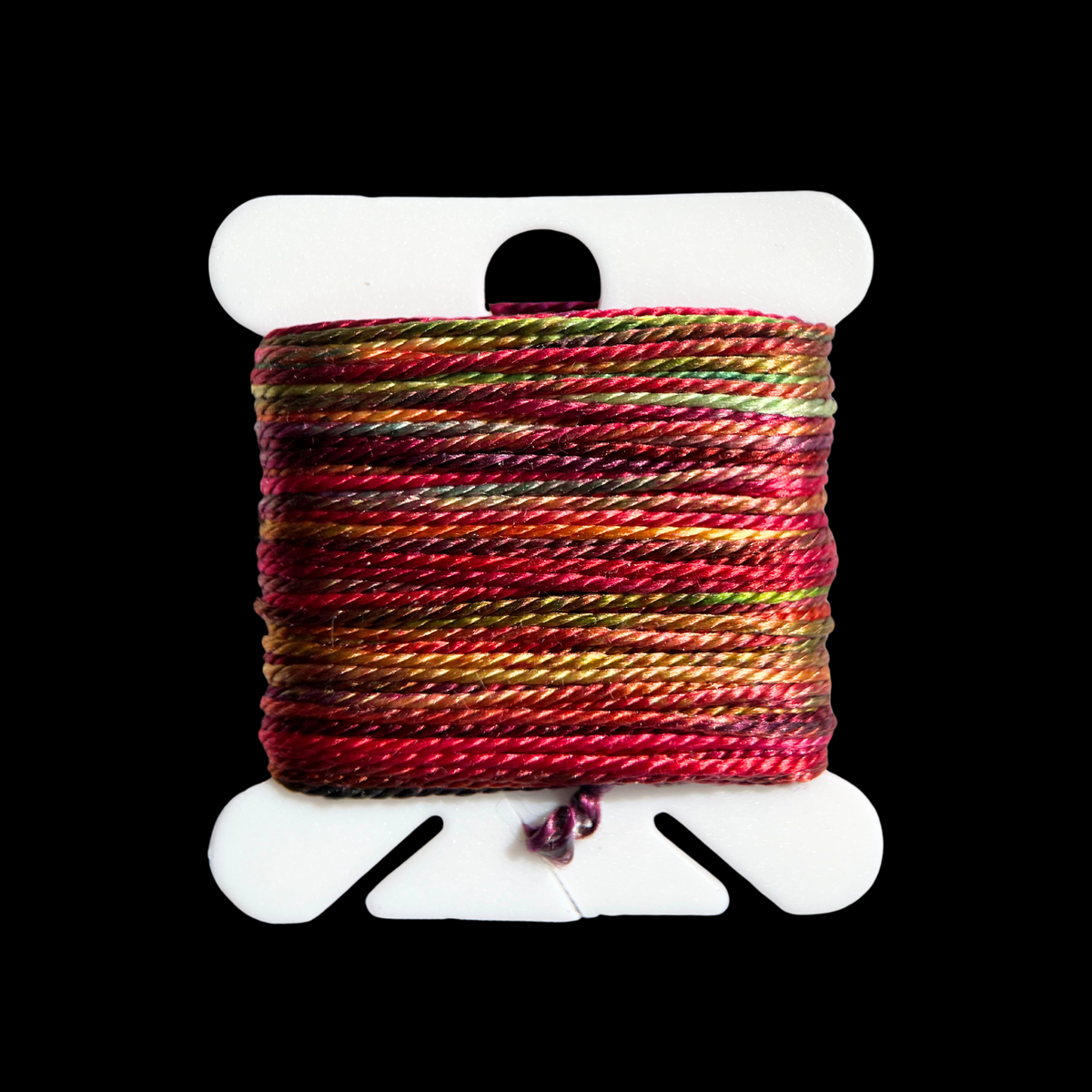 Individual Bobbins of Hand-Painted Silk: Color Thirteen – Mirrix Looms