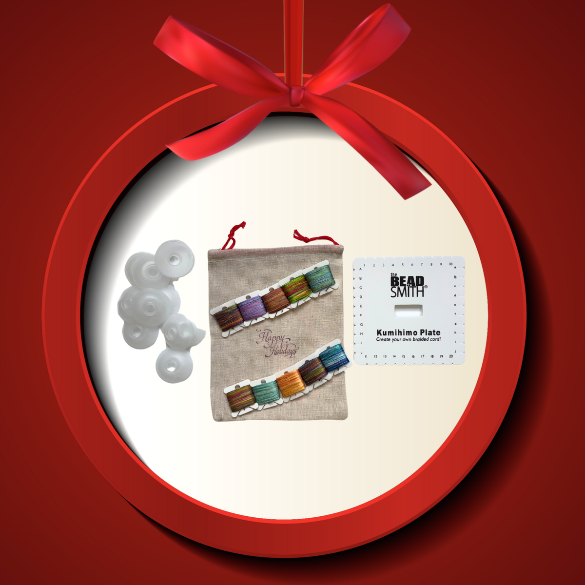 Holiday 2025 Gift Package: The Kumihimo Square Disk Kit – Mirrix Looms