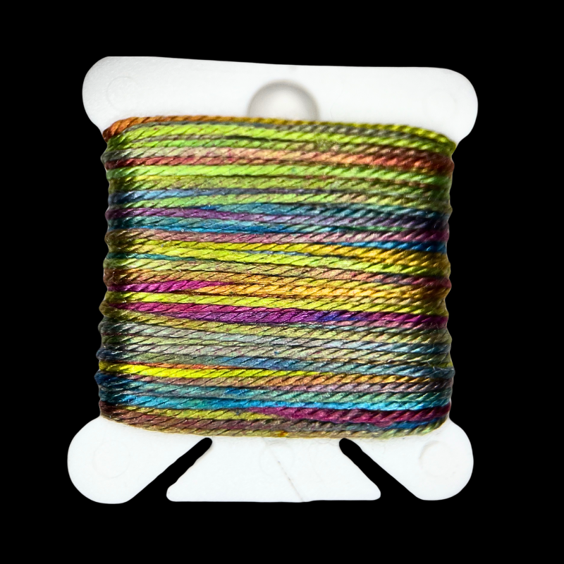 Individual Bobbins of Hand-Painted Silk: Color Four – Mirrix Looms