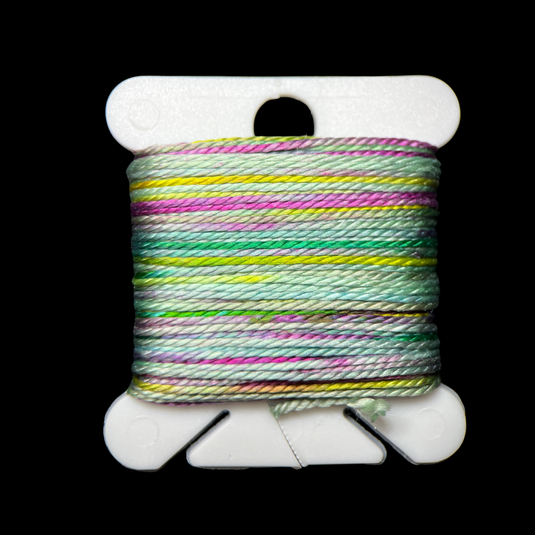 Individual Bobbins of Hand-Painted Silk: Color Three – Mirrix Looms